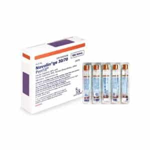 Novolin GE 30/70 Penfill (5x3ml Cartridge) DIN 02025248***Ships Mon-Wed ...