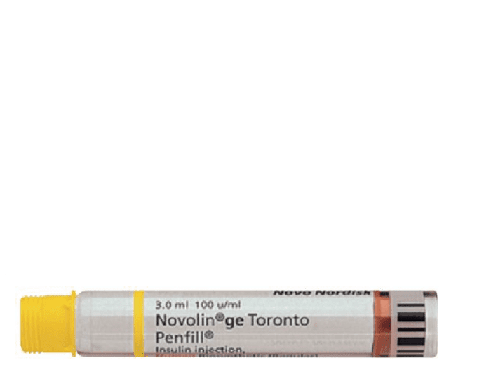 Novolin GE Toronto Penfill (5x3ml Cartridge) DIN 02024284***Ships Mon ...